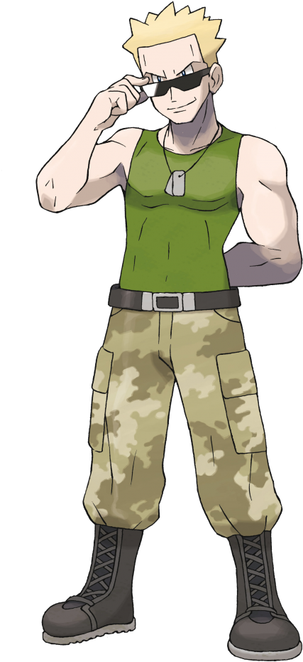 Download Pokemon Red Electric Gym Leader - Full Size PNG Image - PNGkit