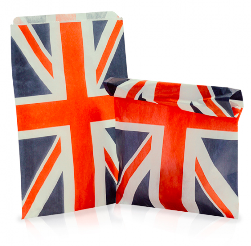 Download Union Jack Design Kraft Paper Counter Bags X - Flag - Full ...