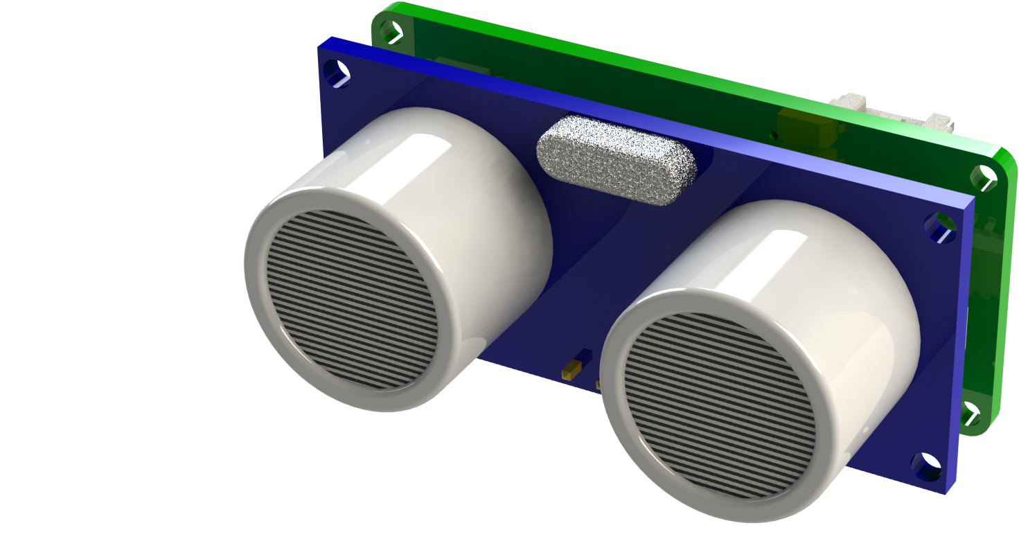 Download 3d Front View Of The Can Bus Ultrasonic Sensor - Subwoofer ...