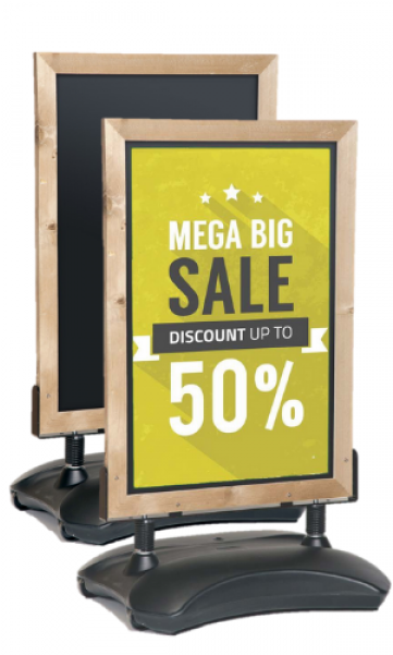 Download Wooden Pavement Sign - Banner - Full Size PNG Image - PNGkit