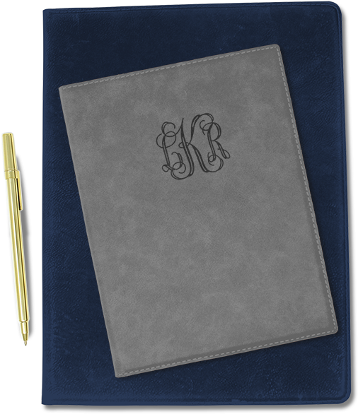 Download Small Center Monogram Leatherette Portfolio - Sente, Inc ...