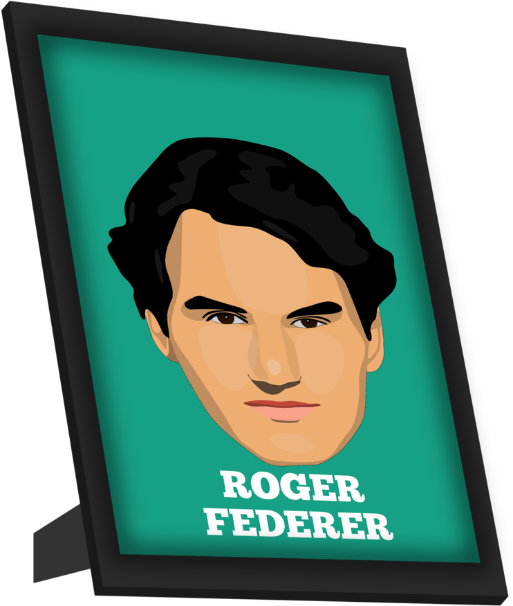 Download Framed Art, Roger Federer - Poster - Full Size PNG Image - PNGkit