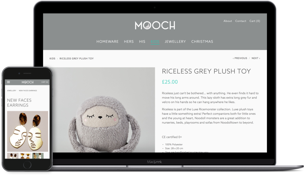 Download Mooch Multi Device Ecommerce - Iphone - Full Size PNG Image ...