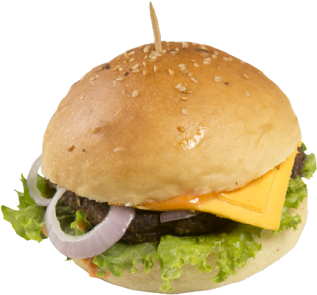 Download Beef Cheese Burger - Fast Food - Full Size PNG Image - PNGkit