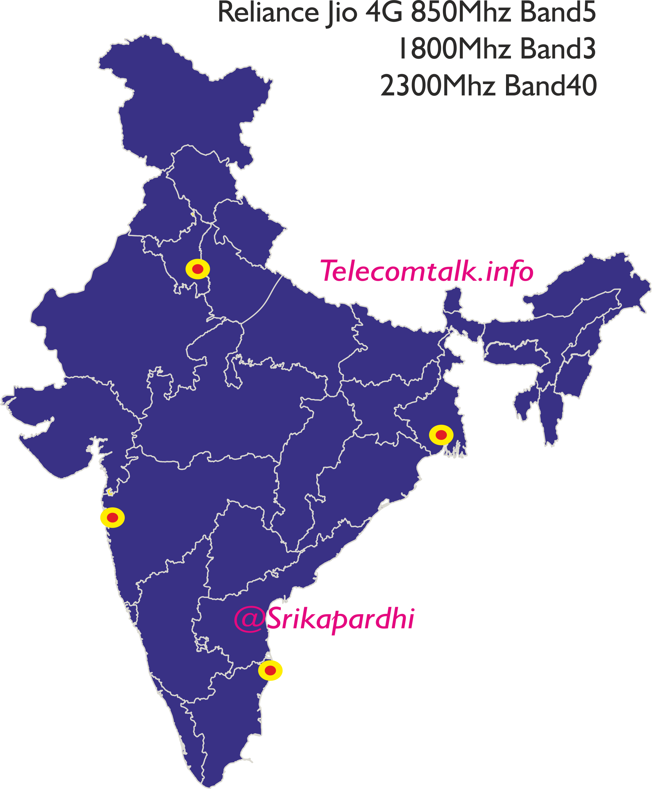 Download Jio-4g - Map Of India Infographic - Full Size PNG Image - PNGkit