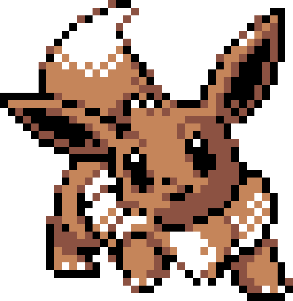 Download Transparent Eevee Sprite Redraw By Popplio - Eevee Pokemon ...