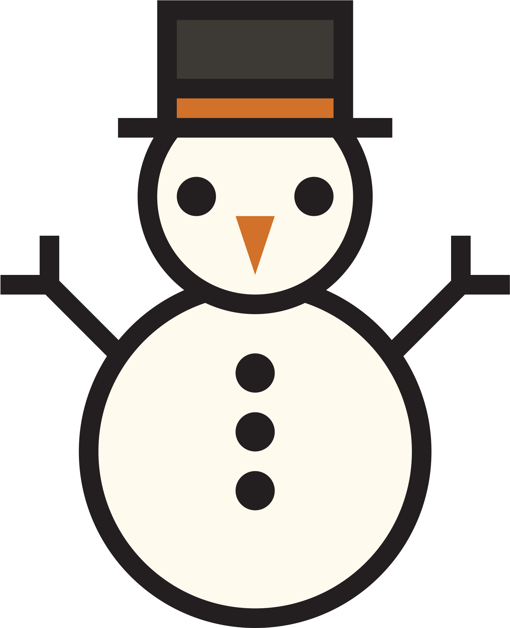 Download Open - Snowman Symbol Black And White - Full Size PNG Image ...
