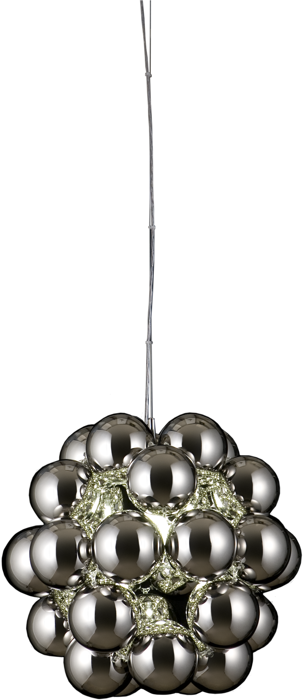 Download Beads Penta Chrome Cutout - Light Sphere Cluster Pendant ...