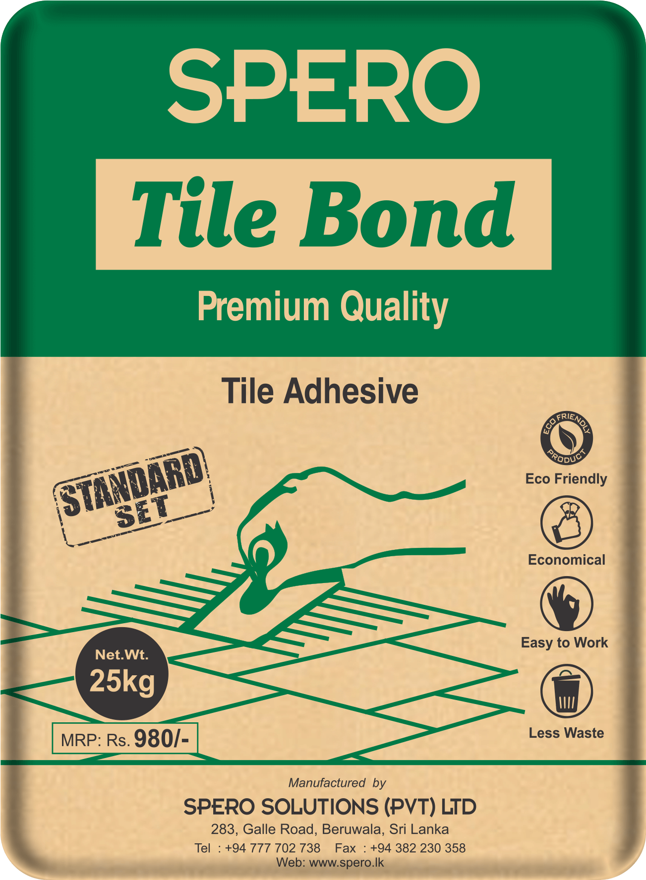 Download Tile Bond - Standard - Tile Mortar Price In Sri Lanka - Full ...