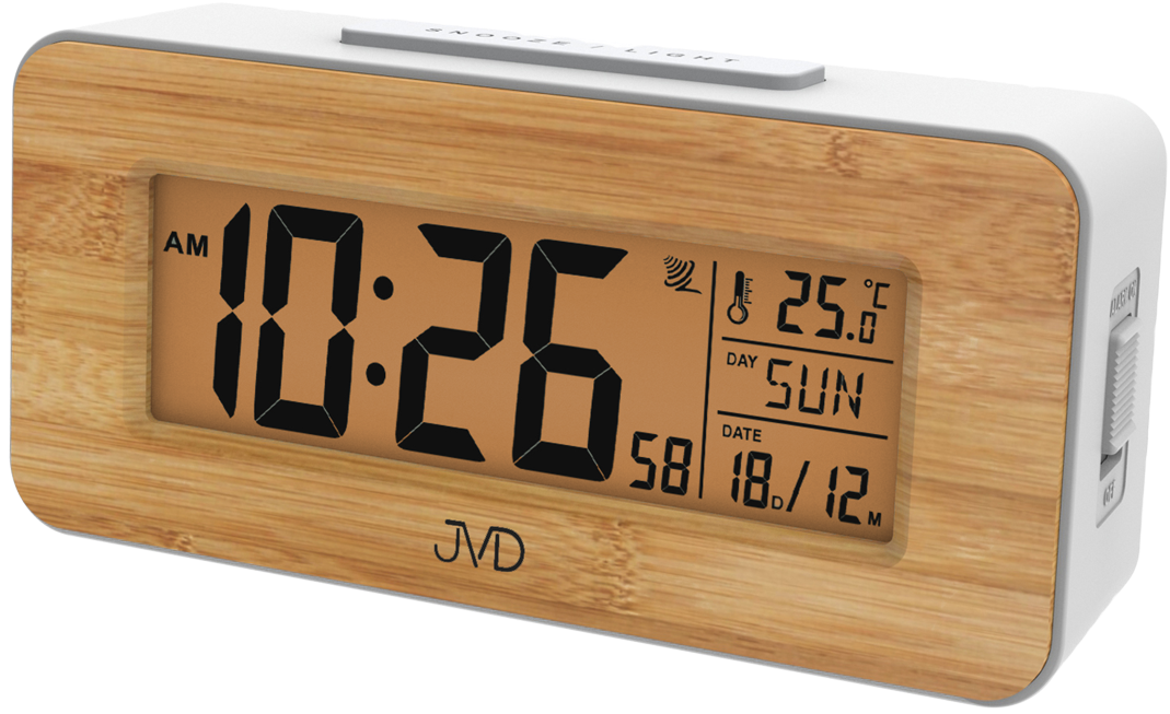 Download Radio Controlled Alarm Clock Jvd White Rb9334 - Radio Clock ...