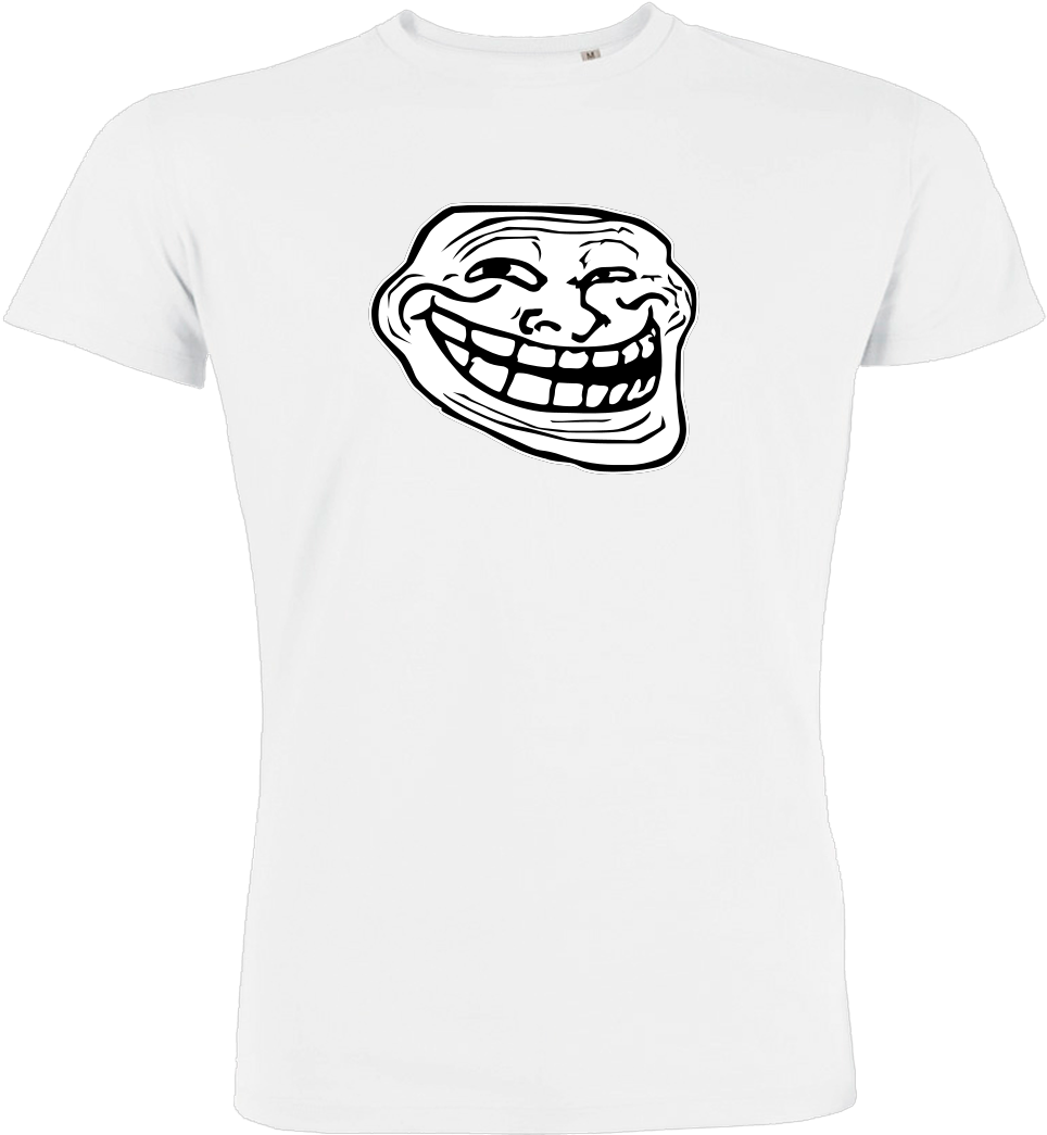 Download Trollface T Shirt Stanley T Shirt White - Full Size PNG Image ...