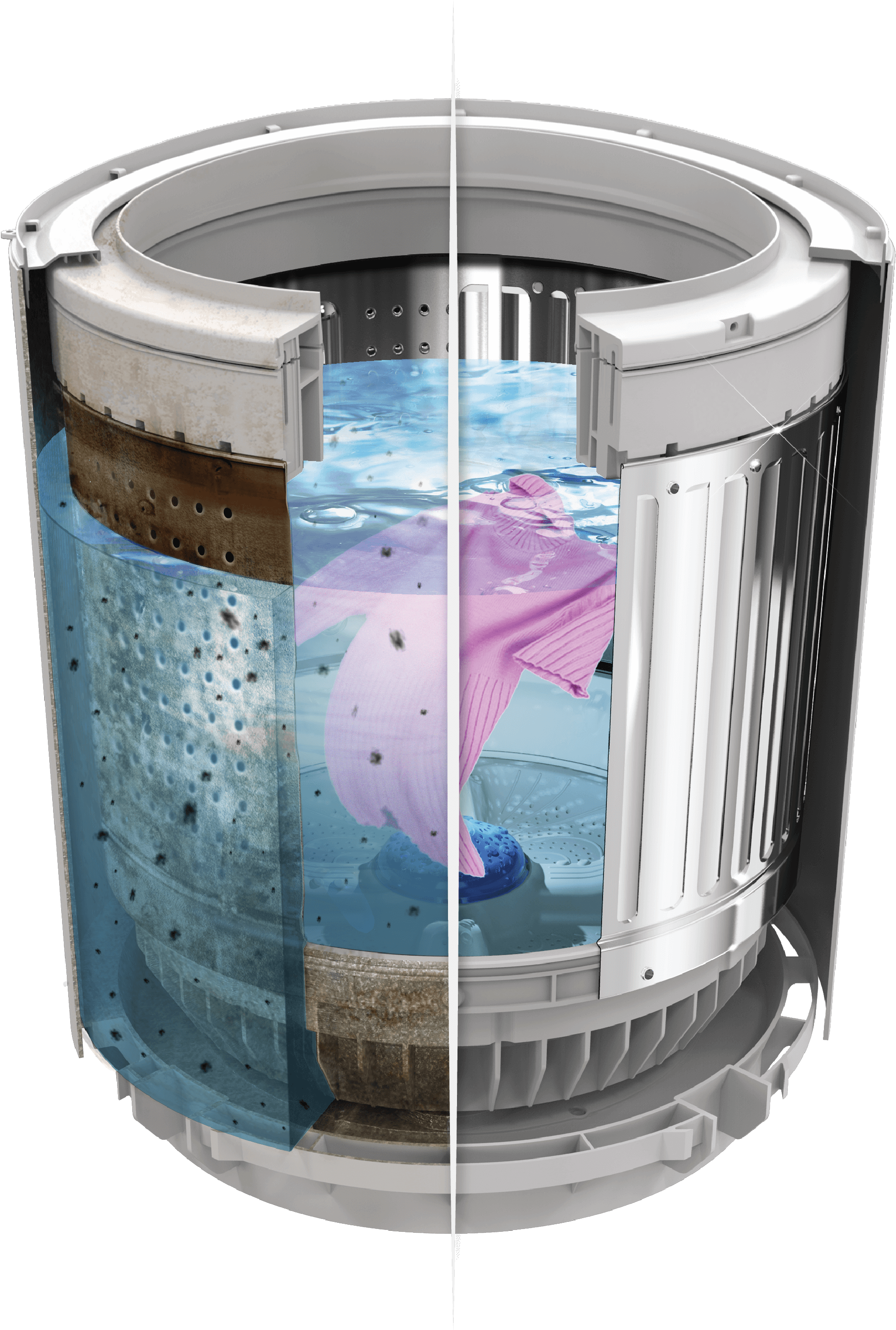 Download Gentler On Clothes - Washing Machine - Full Size PNG Image ...