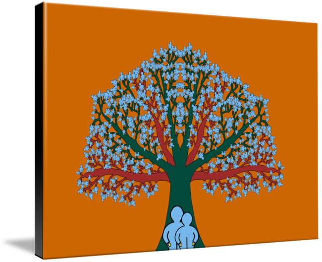 Download Family Tree Art Print By John Kraft Family Tree By - Floral ...