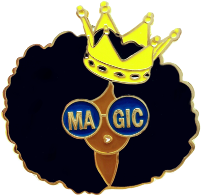 Download Black Girl Magic Png - Black Girl Enamel Pin - Full Size PNG ...