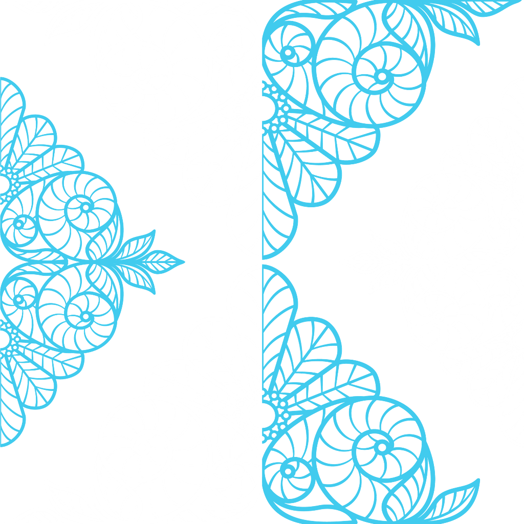 Download Pattern Blue White Lace Freetoedit - Circle - Full Size PNG ...