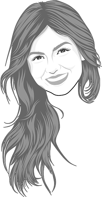 Download Victoria Justice, Cartoonized - Victoria Justice Caricature ...