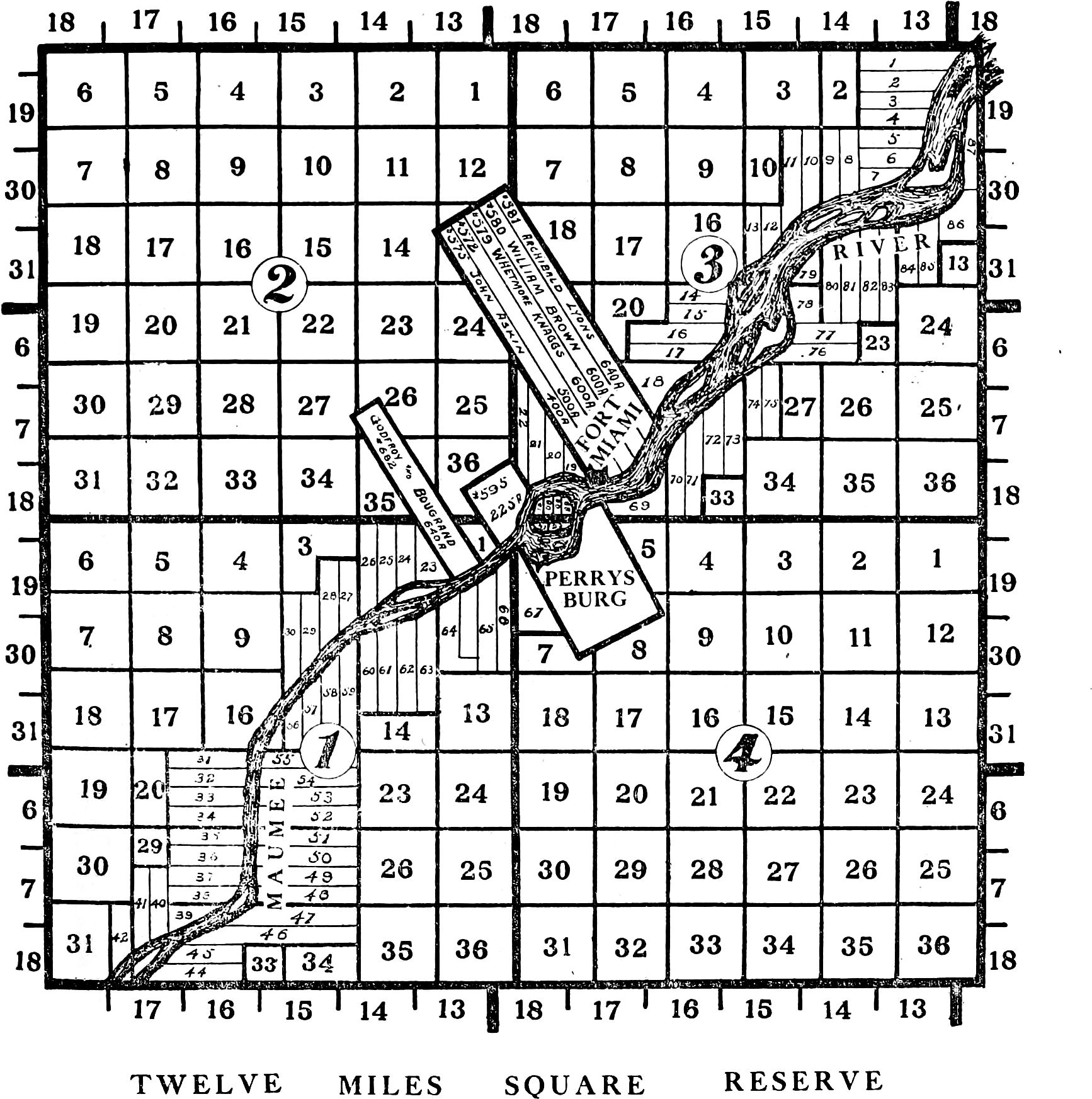 Download Twelve Mile Square Reserve - 4 Chart - Full Size PNG Image ...