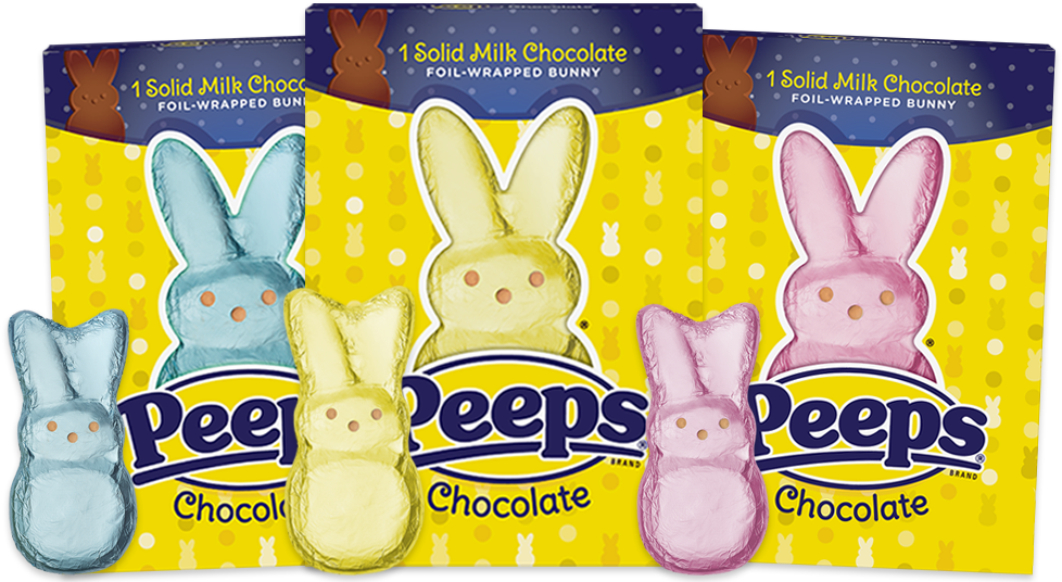 Download Peeps Solid Milk Chocolate Bunny - Peeps - Full Size PNG Image ...