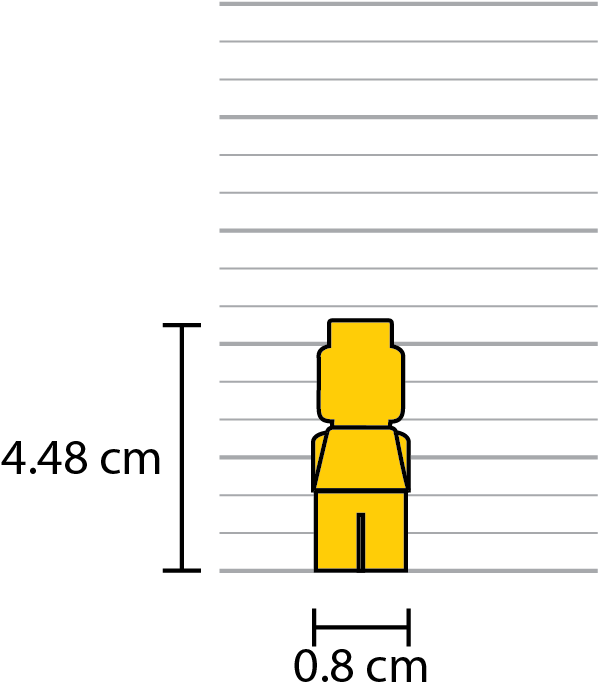 Download Width And Height Of Lego Microfig - Lego Micro Figure Size ...