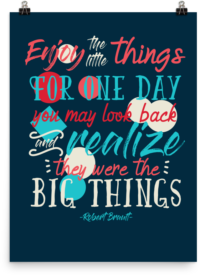 Download 'enjoy The Little Things' Printable Inspirational Quote ...