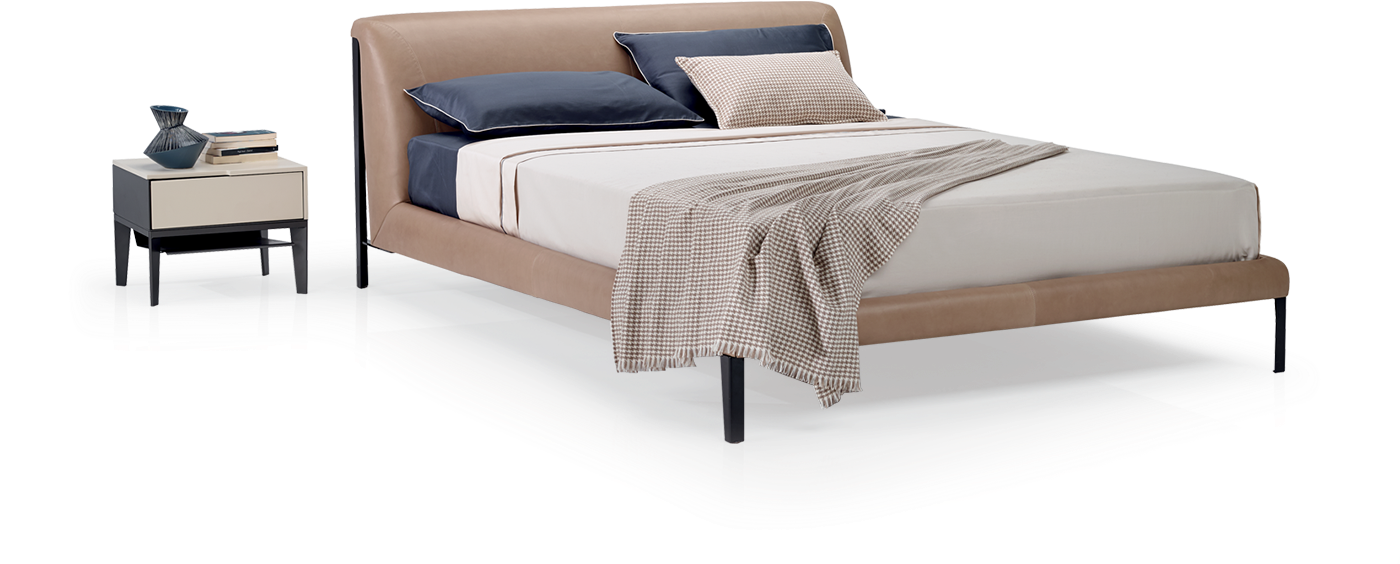 Download Details - Natuzzi Modern King Bed - Full Size PNG Image - PNGkit