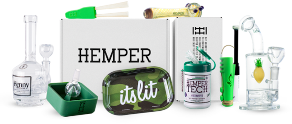 Download Hemper Subscription Weed Pack - Hemper Box - Full Size PNG ...