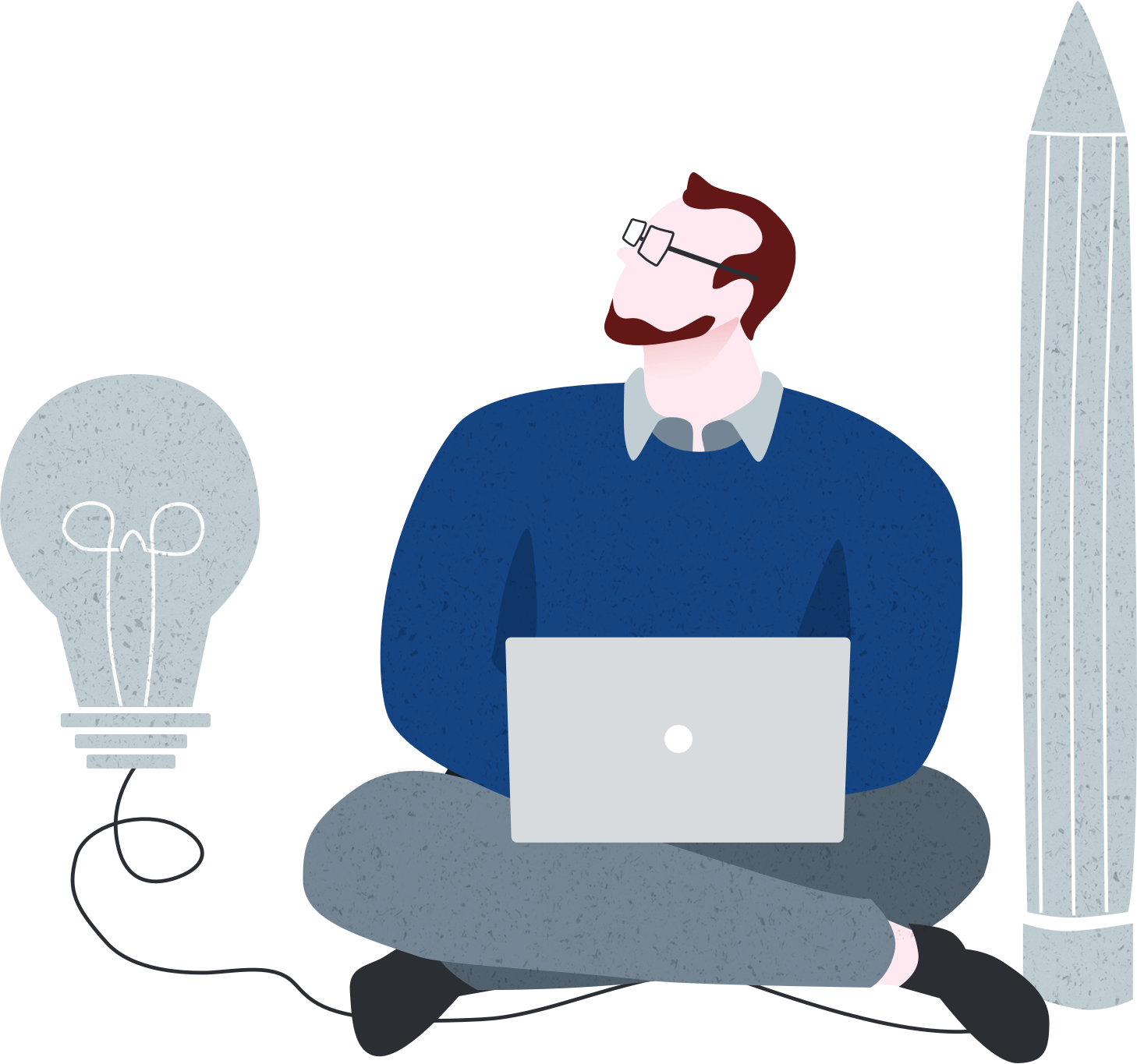 Download Inspiration Is Always Fleeting - Sitting - Full Size PNG Image ...