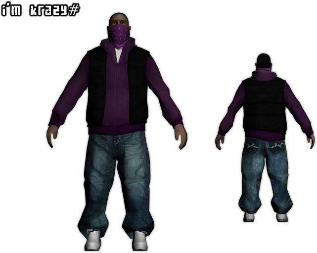 Download Transparent New Character Ballas For Gta San Andreas - Action ...