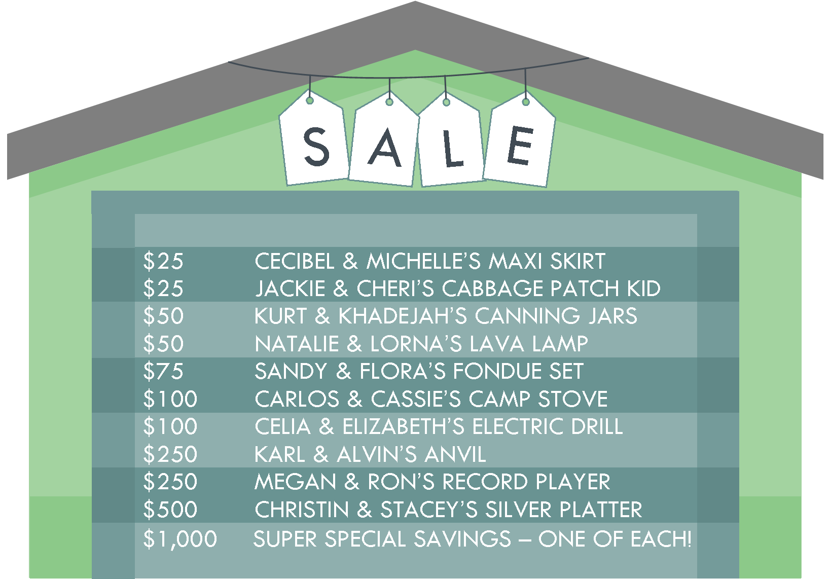 Download Garage Sale Item List - House - Full Size PNG Image - PNGkit