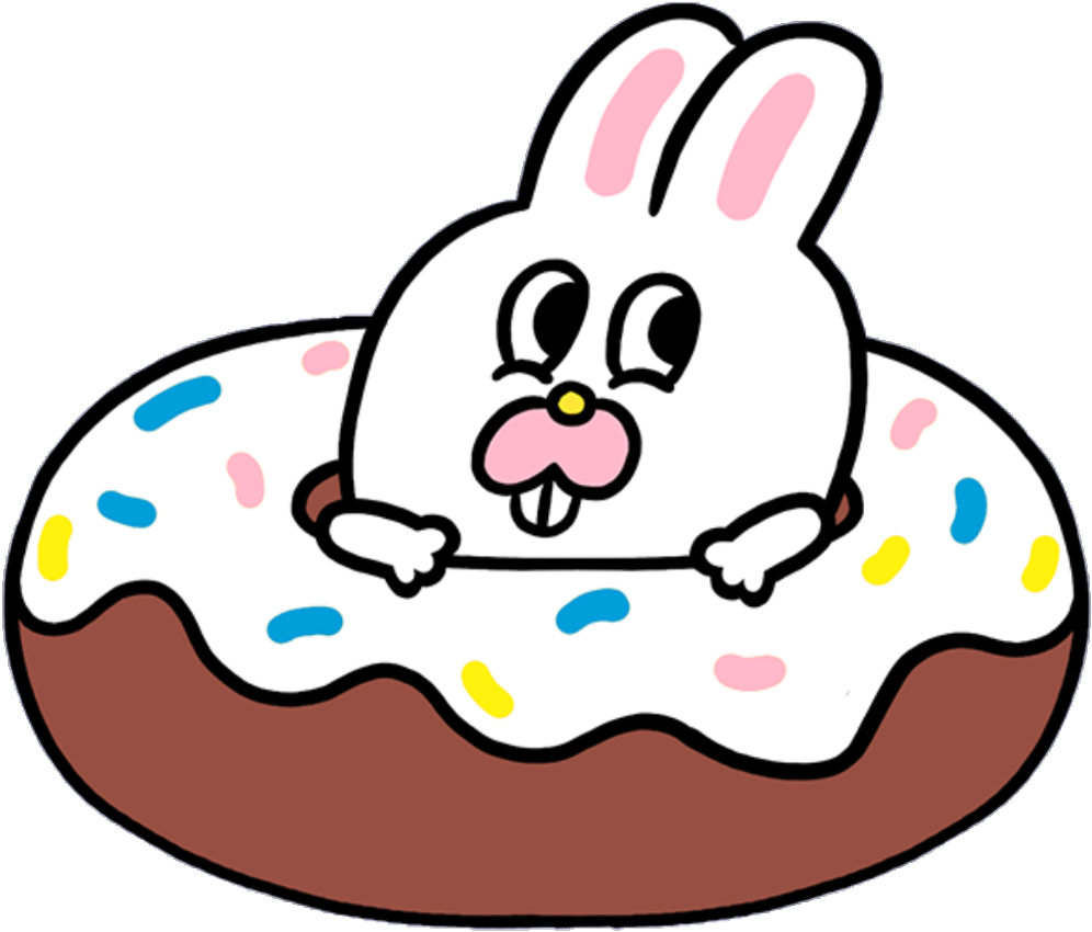 Download Donut Sticker - Full Size PNG Image - PNGkit