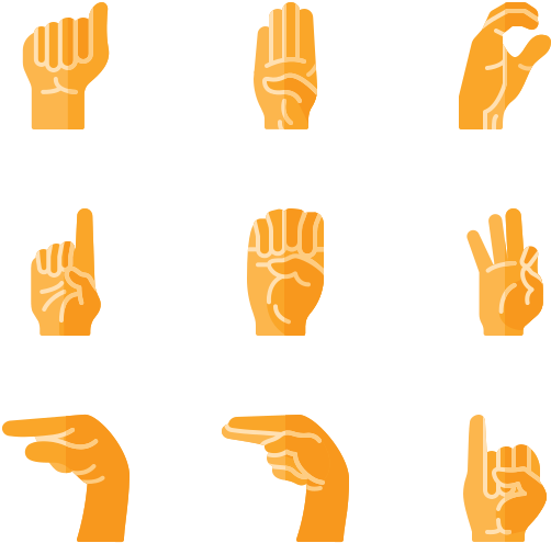 Download Hand Sign - Illustration - Full Size PNG Image - PNGkit