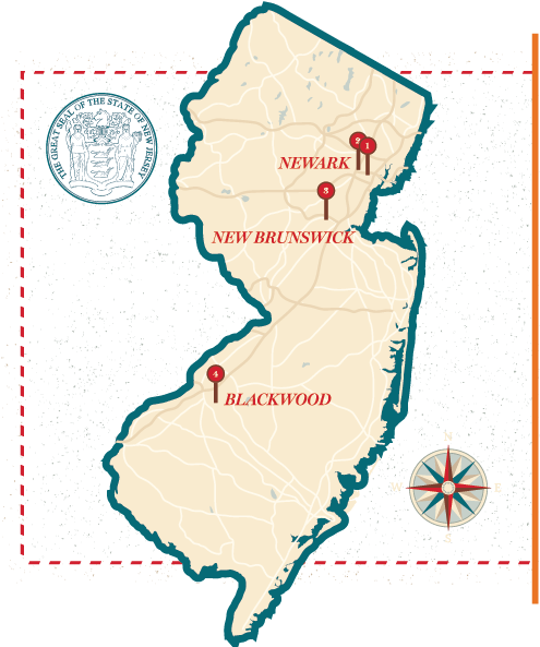 Download Nj Map With Campus Location Markers - Rutgers University Nj ...