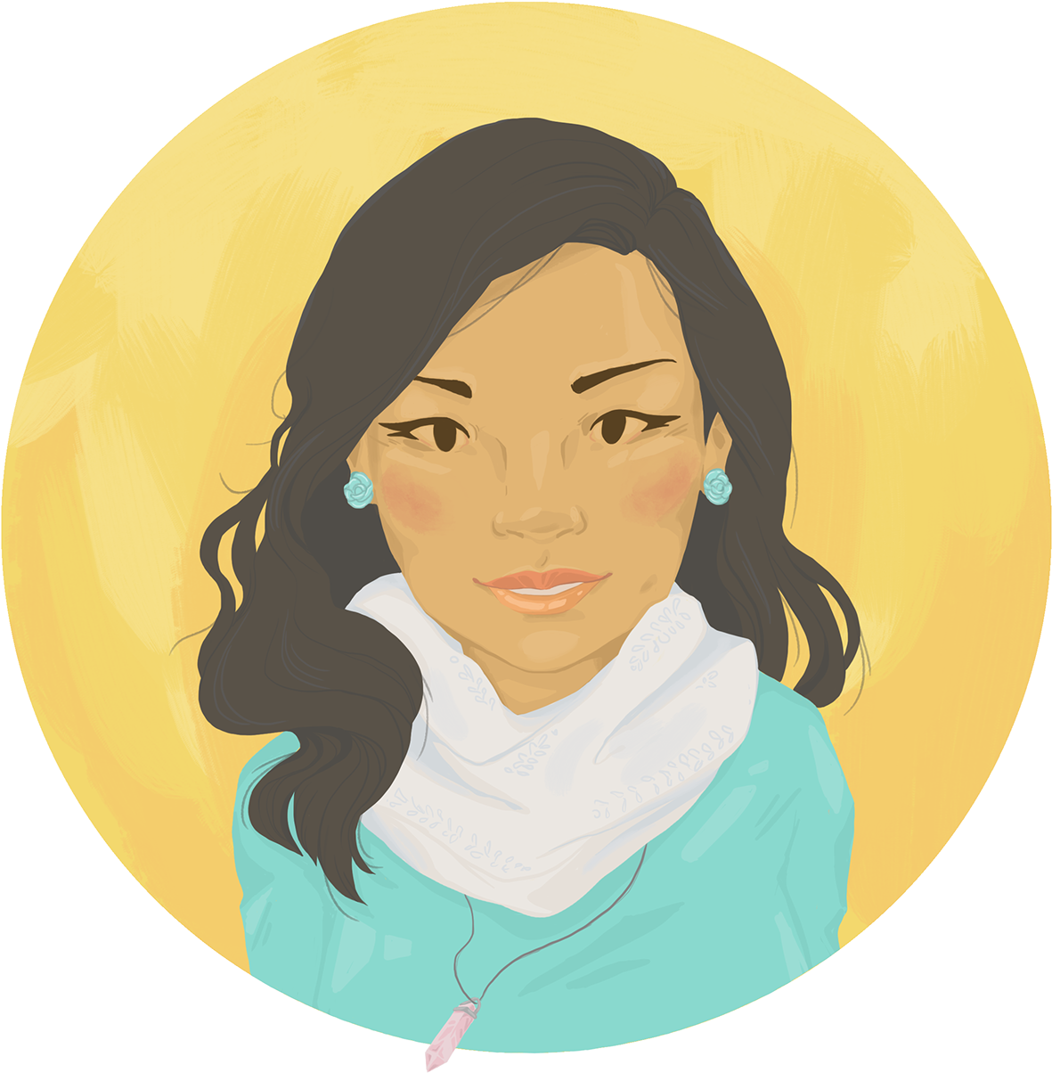 Download Transparent Self-portrait Illustration - Girl - PNGkit