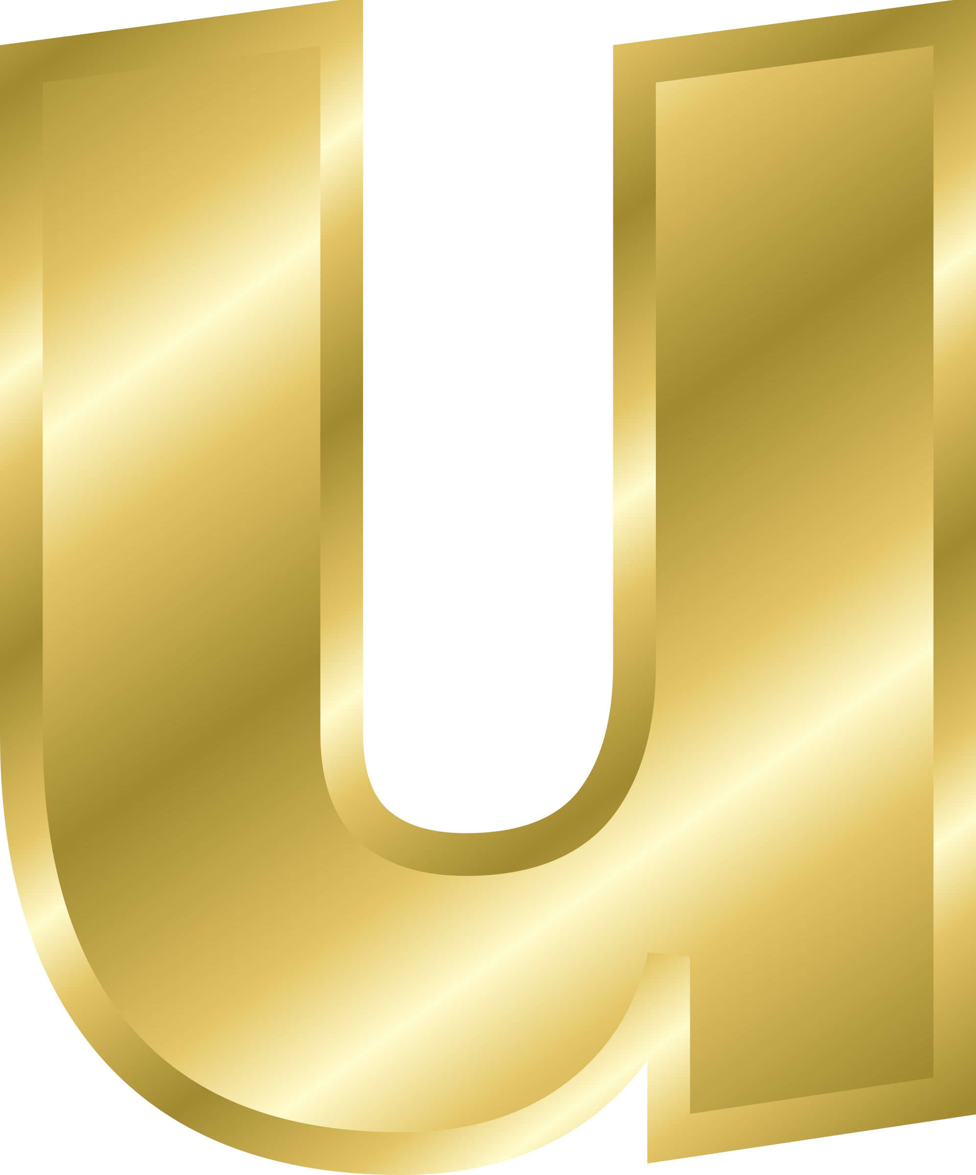 Download Golden Clipart Alphabet - Gold Letter U Png - Full Size PNG ...