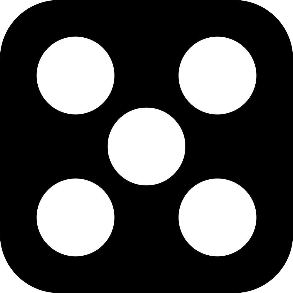 Download Dice With Five Dots Comments - Circle - Full Size PNG Image - PNGkit