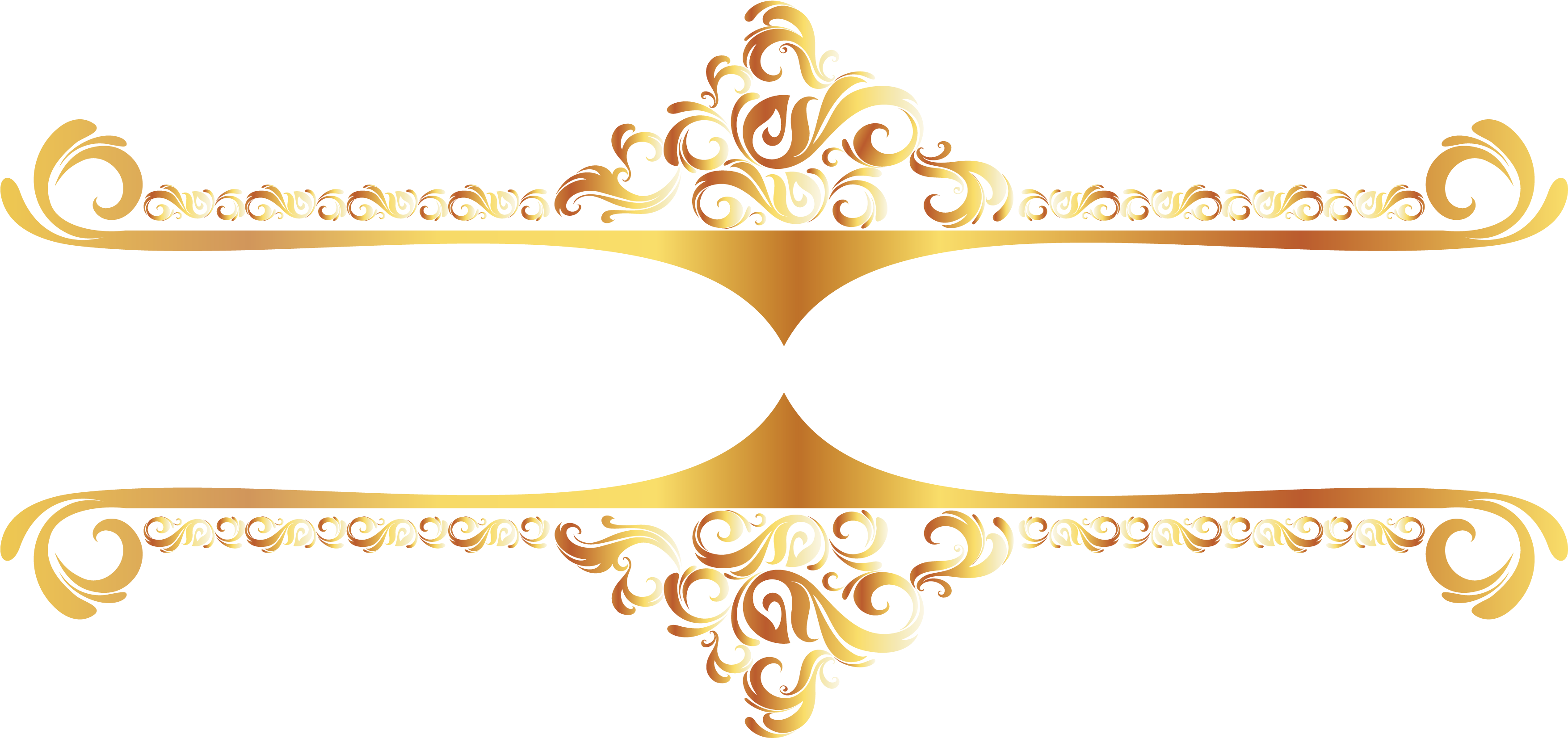 Download Transparent Border Vector Png - Gold Vector Border Png - PNGkit