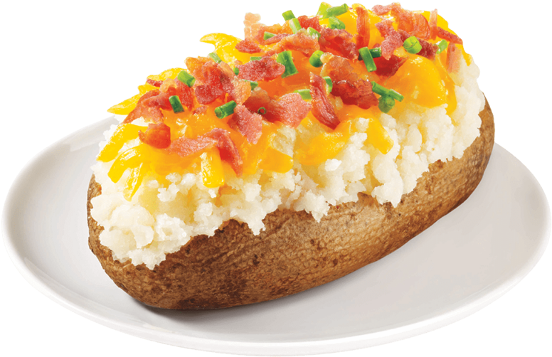 Download Loaded Baked Potato - Loaded Baked Potato Cartoon - Full Size ...