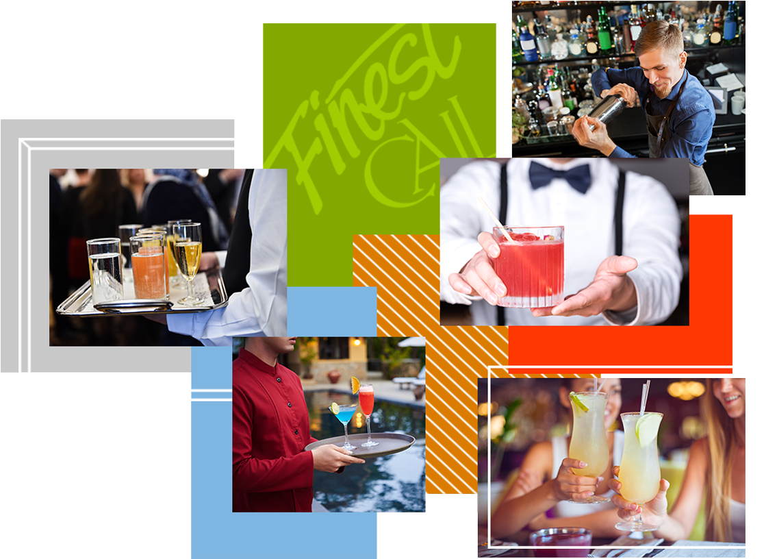 Download A Collage Of Bartenders Making Mixed Drinks - Collage - Full ...