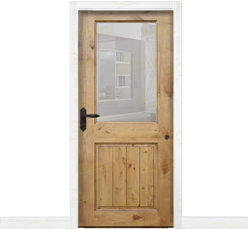 Download Puerta Interior Rústica En Madera Maciza De Pino Modelo ...