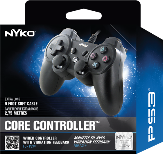 Download Core Controller For Playstation®3 - Nyko Core Controller Ps3 - Full Size PNG Image - PNGkit