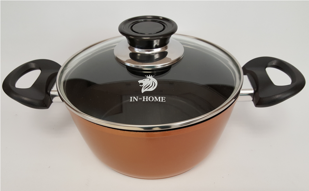 Download In-home Supertherm Black Ceramic Copper Style Pots - Lid ...