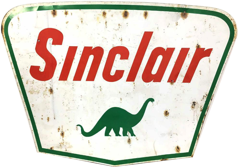 Download Vintage Sinclair Dino Metal Advertising Sign - Sign - Full ...