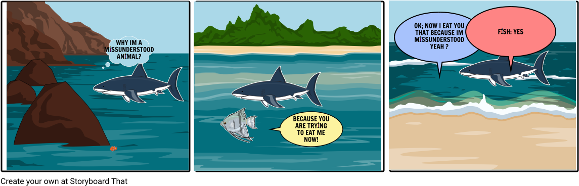 Download Misunderstood Shark - Fossil Fuels Formed Storyboard - Full ...