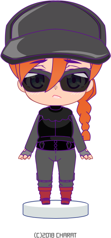 Download R6 Ash Chibi - Cartoon - Full Size PNG Image - PNGkit