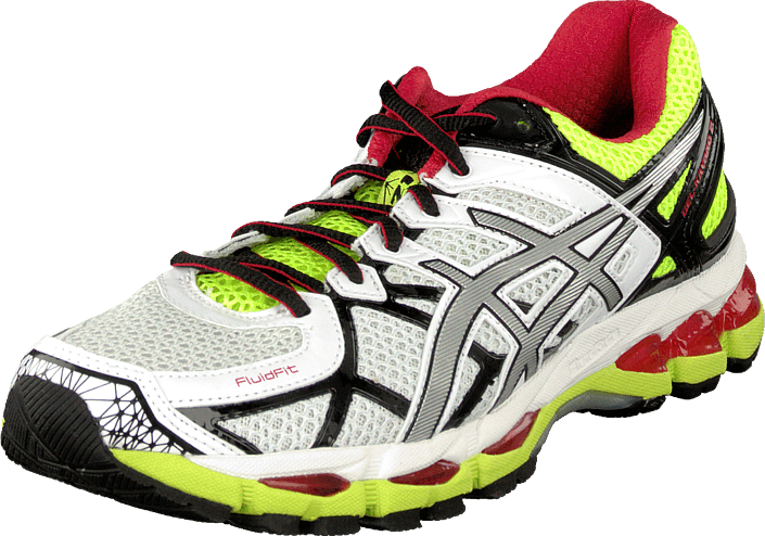 Download Gel Kayano 21 White/lightning - Running Shoe - Full Size PNG ...