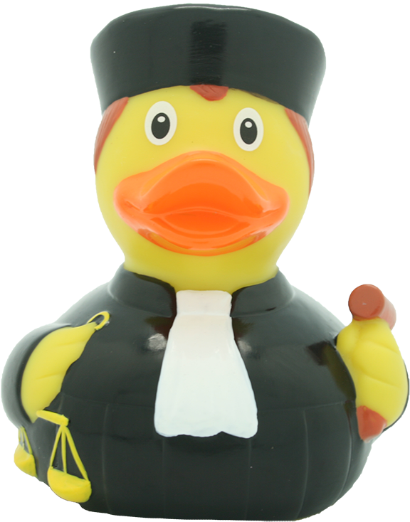 Download Judge Rubber Duck By Lilalu - Rubber Duck - Full Size PNG ...