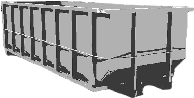 Download Res, Inc - Gray Roll Off Containers - Full Size PNG Image - PNGkit