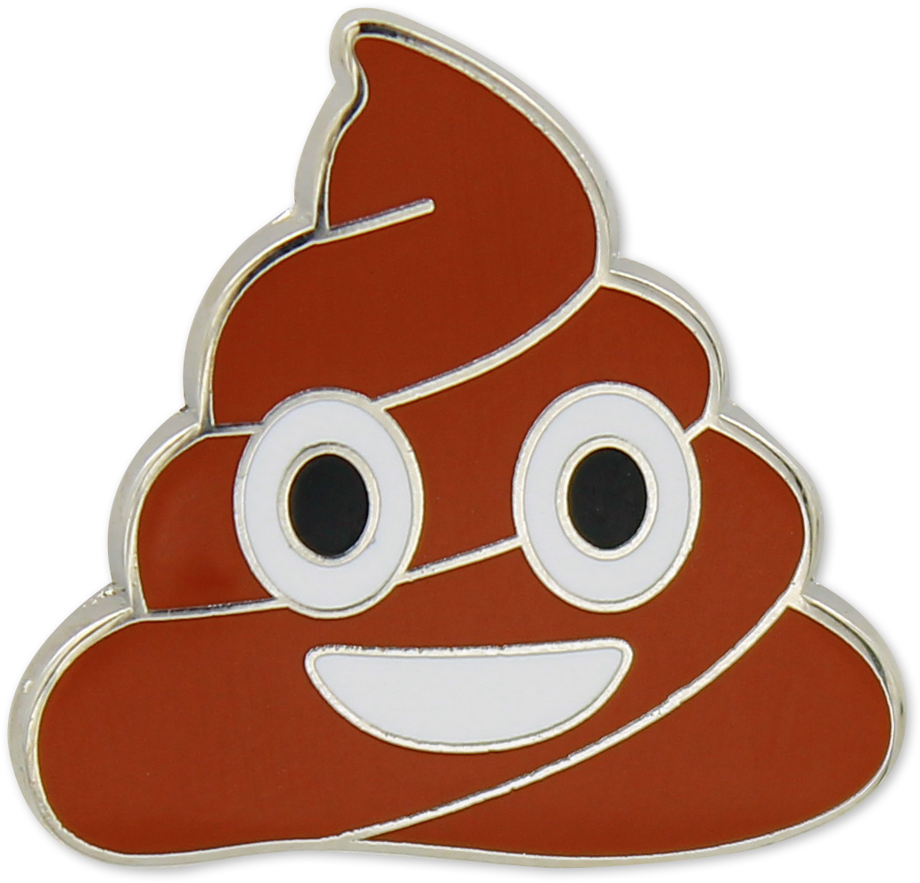 Download Emoji Poo Enamel Pin - Cartoon - Full Size PNG Image - PNGkit