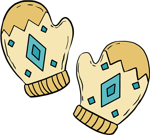 Download How To Draw Mittens - Mittens Drawing - Full Size PNG Image ...