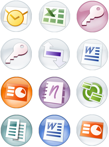 Download Microsoft Office 2007 Orbs Icon Pack By Wstaylor - Full Size ...